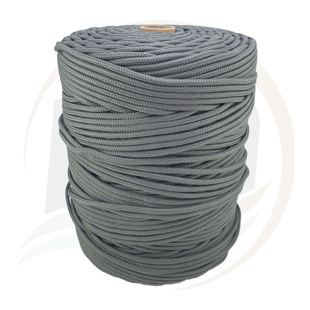 Corda Trançada Polipropileno Cinza